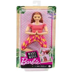 Boneca Barbie Articulada Feita Para Mexer - Ruiva - FTG80 MATTEL - coopera